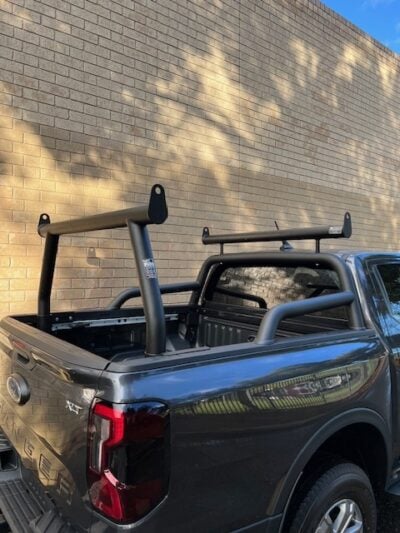 Ford Ranger Next Gen 2022 on Rear Trade Rack and Front Adaptor bar ...
