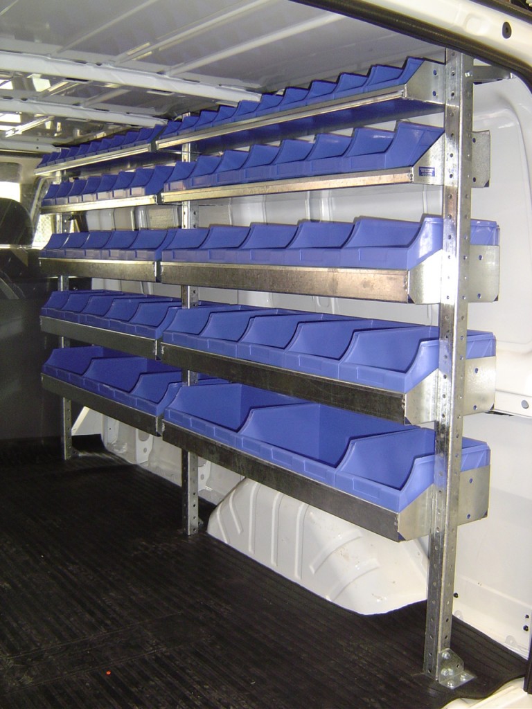 Plumbers Shelving Kit Transporter VW T5/6 2 bays x 1030mm - Roof Rack World