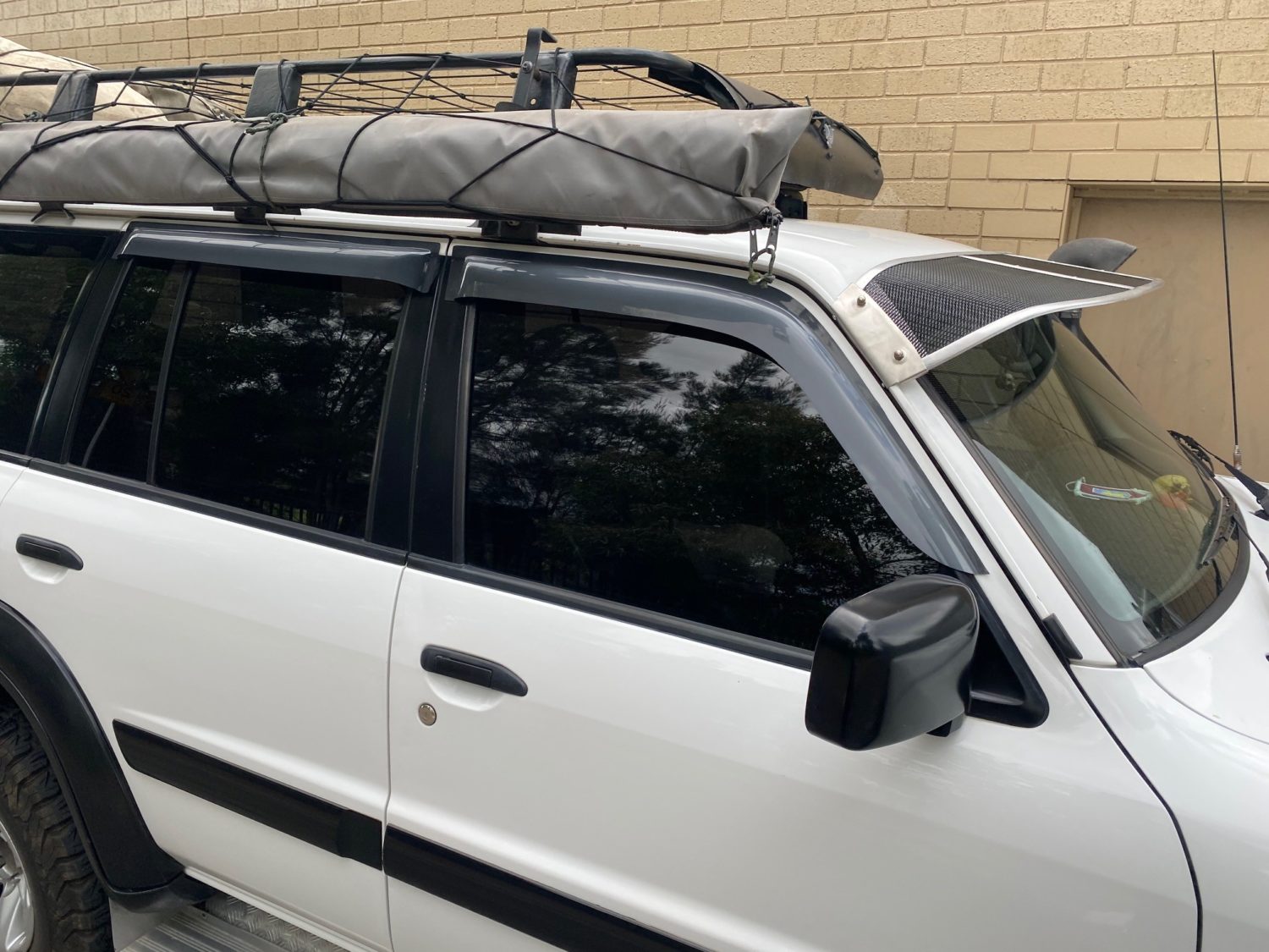 Nissan GU Patrol Mesh Windscreen Sunvisor - Roof Rack World