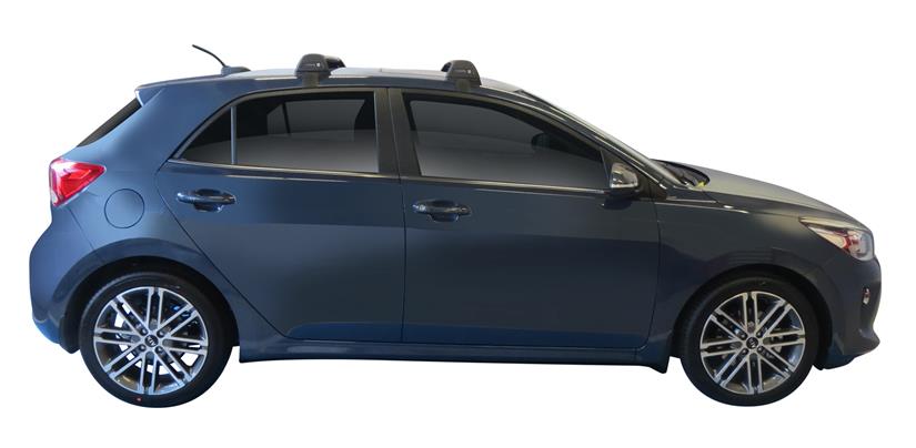 Kia Rio YB 5dr Hatch Jan 2017on Yakima Flush Bar Roof Racks (pr) (S25Y ...