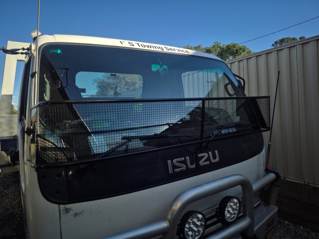 Isuzu NPR Black Windscreen Stone Guard (1994-2007) - Roof Rack World