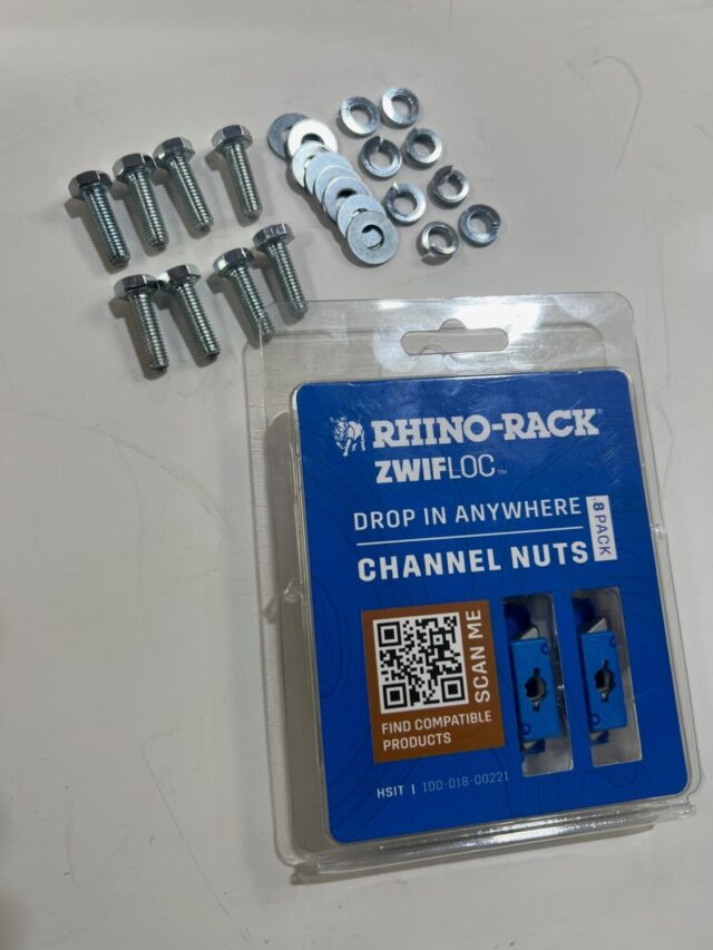 Rhino-Rack 61046 6mm ZWIFLOC Channel nuts, 20mm long bolts and washers ...