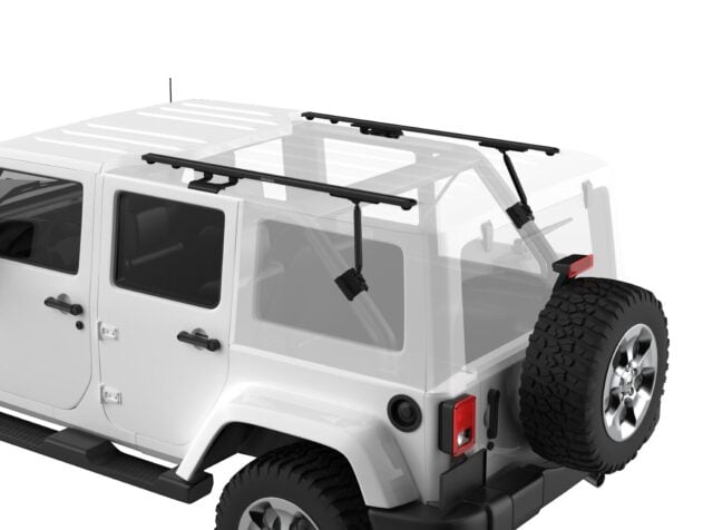 Jeep Wrangler JK 4 door 2007 - 2017 Yakima Skyline Trim HD Roof Racks ...