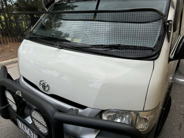 Toyota Hiace SLWB Black Windscreen Stone Guard (2005-05/2019) - Roof ...
