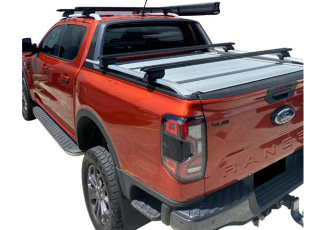 Ford Ranger Next Gen WildTrak July 2022 on Yakima Trim HD Tub Racks (2 ...