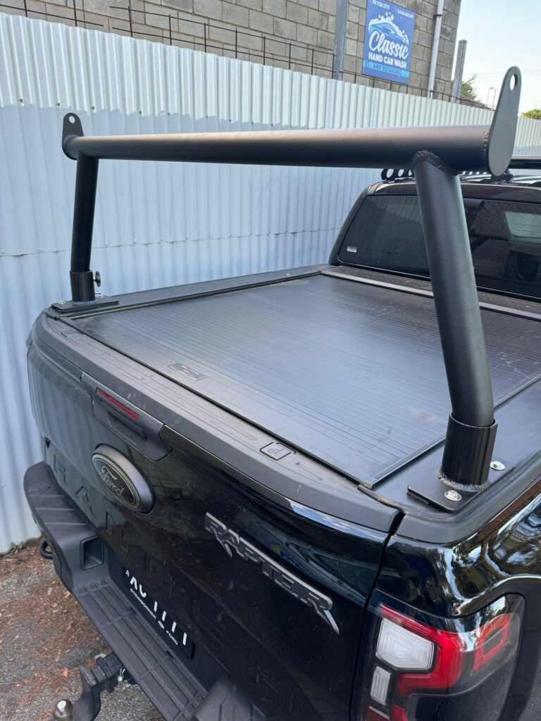 Ford Raptor Next Gen 2022 on Allbars Fixed Rear Trade Rack (Suits ...