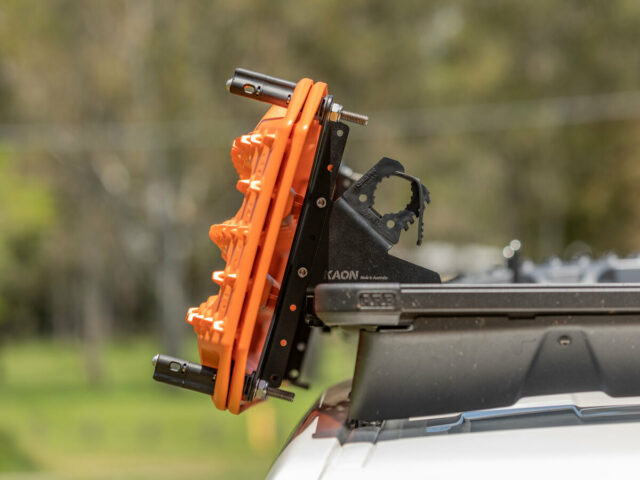 Kaon Side Angled Fixed Maxtrax & TRED Mount to suit ARB BASE Rack ...