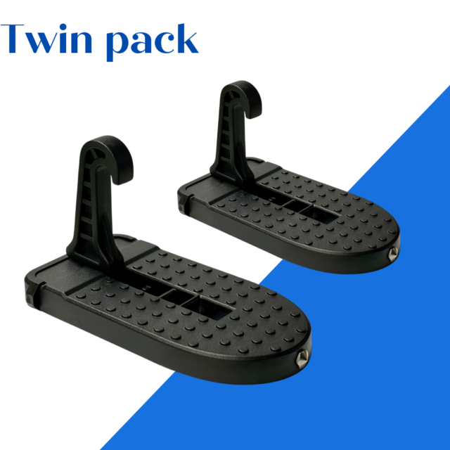 Car Door Folding Foot Step - Twin Pack - Roof Rack World