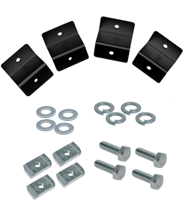 Solar Panel Mounting aluminum Z Brackets for Roof Racks - Large - Roof ...