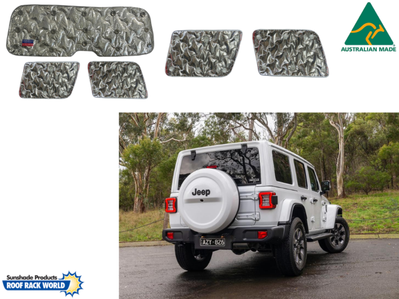 Jeep Wrangler JK 4 door (2007 - 2019) | Solarscreen Touring Set - Roof ...