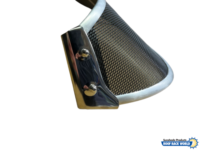 Universal Stainless Steel Windscreen Sunvisor Brackets - Mirror Finish ...