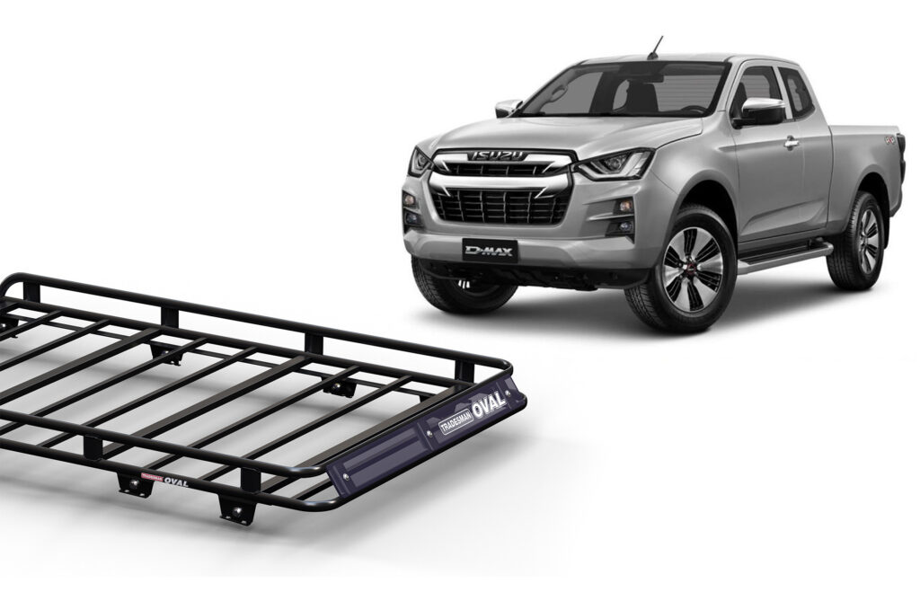 Isuzu D-max RG 2012 - 2020 Extra Cab Oval Steel Roof Rack - Roof Rack World