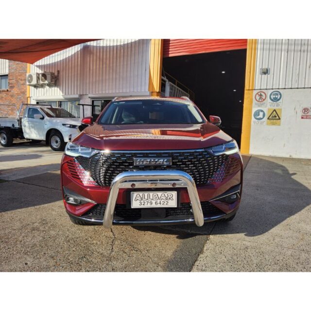 Alloy Polished 76mm Nudgebar with Spot Light Tabs to suit 2023 Haval H6 ...
