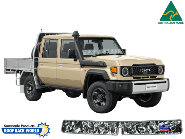 Toyota LandCruiser 70-79 Series (with cutout) - Bonnet anti-glare strip ...