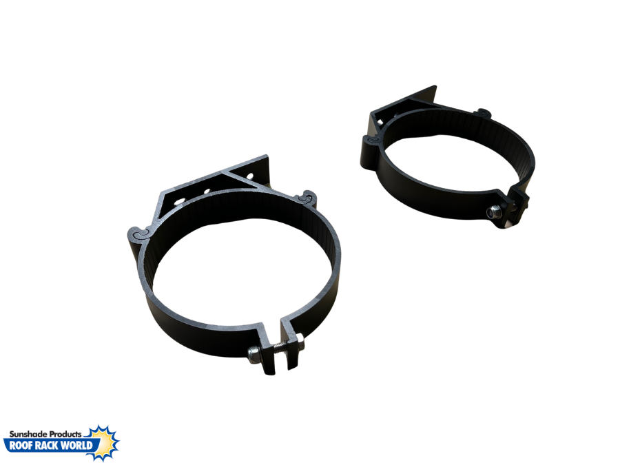 VAS 150mm Black Pipe Clamps (x2) - Roof Rack World