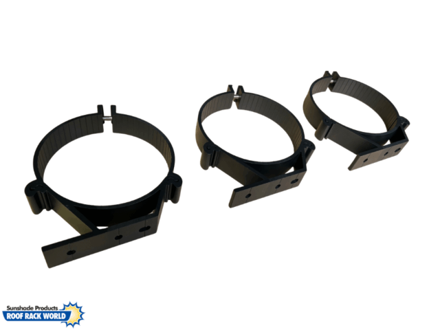 VAS 150mm Black Pipe Clamps (x3) - Roof Rack World