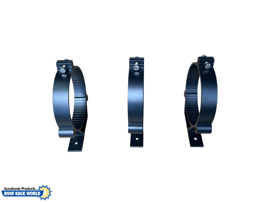 VAS 150mm Black Pipe Clamps (x3) - Roof Rack World