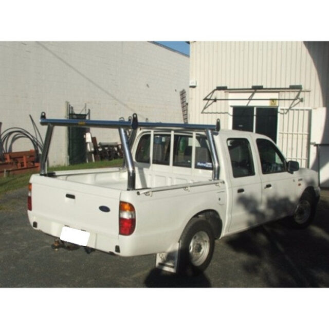 Ford Courier Polished Front & Rear Trade Racks - Roof Rack World