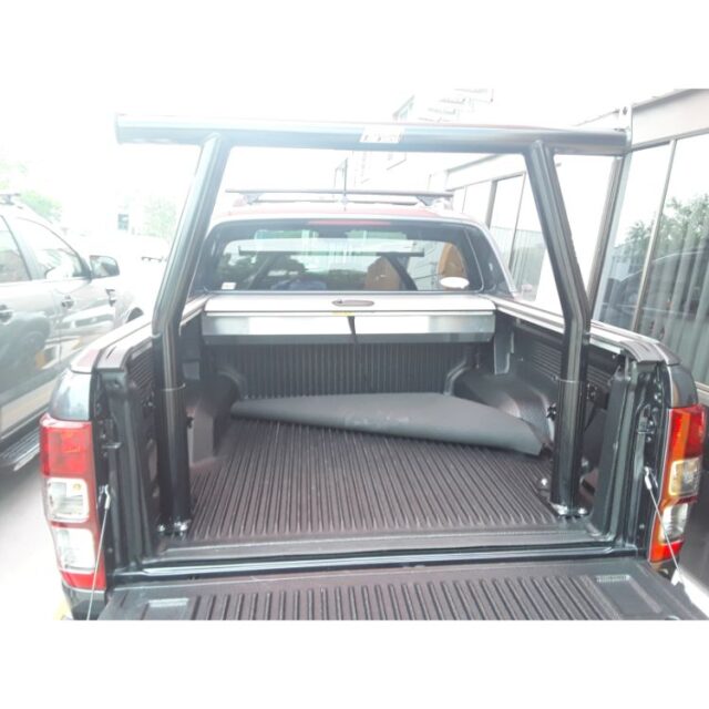 Ford Ranger Wildtrak Powder Coated Black Rear Floor Mount Trade Rack ...