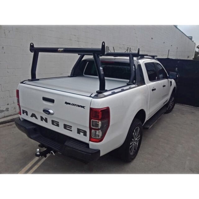 Ford Ranger Wildtrak (2021) P/Coated Black Tradie Racks - Roof Rack World