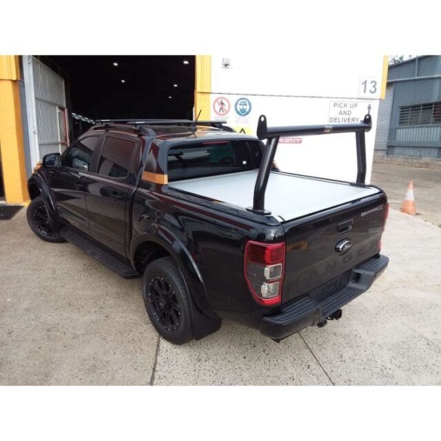 Ford Ranger Wildtrak X (2021) Black Rear Fixed Trade Rack - Roof Rack World