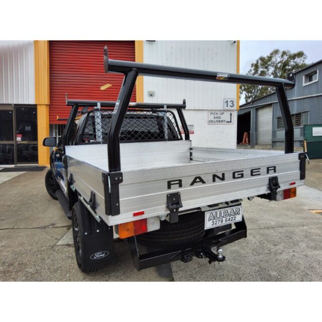 Ford Ranger Wildtrak XLT P/Coated Black FF/RR Trade Rack set - Roof ...