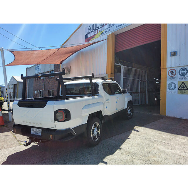 Kia Tasman (2025) Black Alloy Trade Racks - Roof Rack World