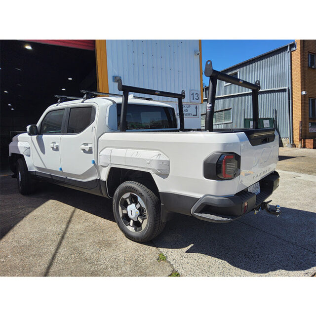 Kia Tasman (2025) Black Alloy Trade Racks - Roof Rack World