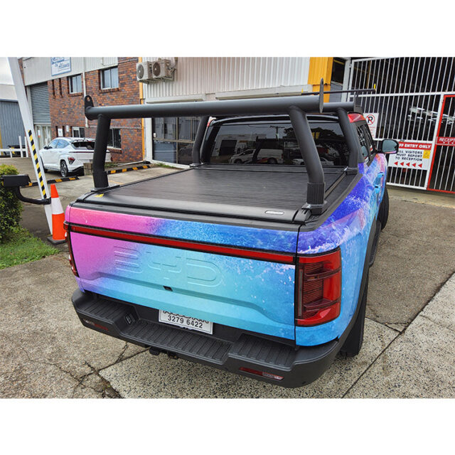 BYD Shark with genuine Roller Shutter Textured Black 76mm Trade Rack ...