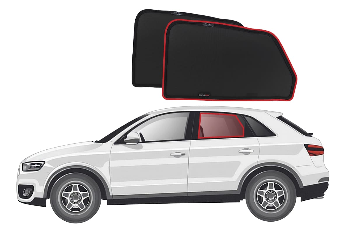 Audi Q3 1st Generation Car Rear Window Snap Shades (Typ 8U; 2011-2018 ...