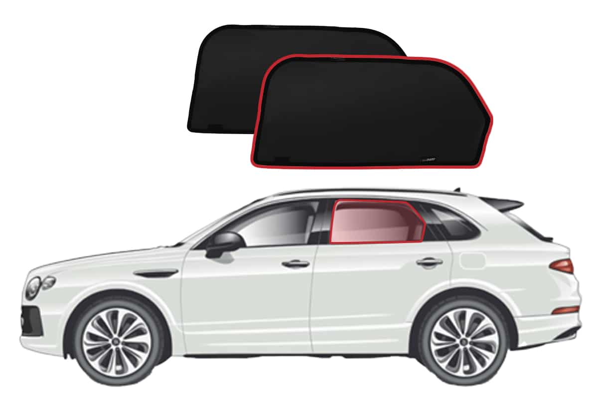 Bentley Bentayga Car Rear Window Snap Shades (2015-Present) - Roof Rack ...
