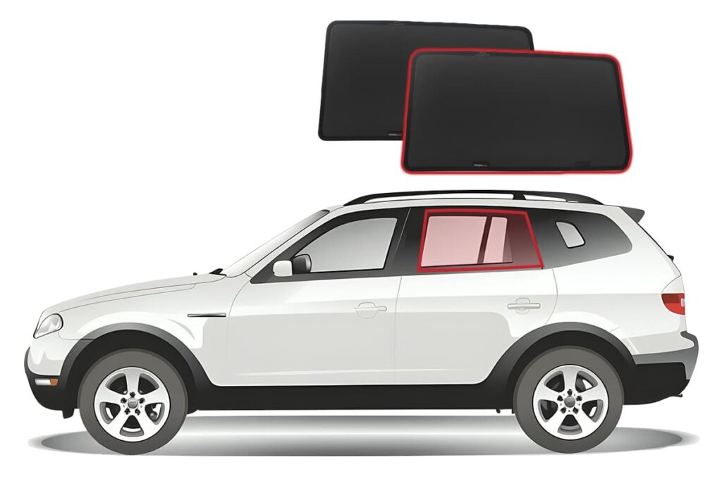 BMW X3 1st Generation Car Rear Window Snap Shades (E83; 2003-2010 ...