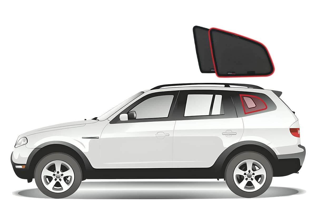 BMW X3 1st Generation Port Window Snap Shades (E83; 2003-2010) - Roof ...
