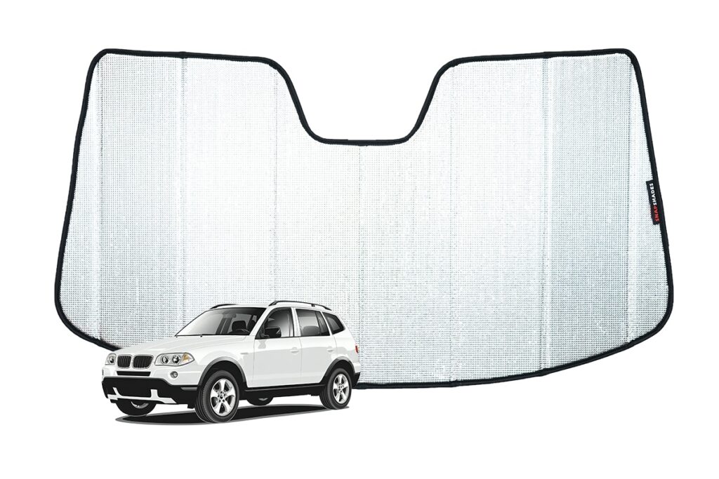 BMW X3 1st Generation Front Windscreen Sun Snap Shades (E83; 2003-2010 ...