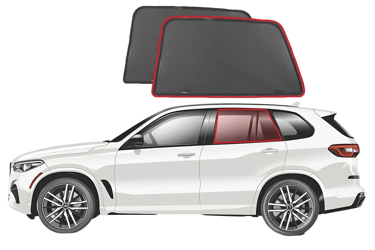 BMW X5 3rd Generation Car Rear Window Snap Shades (F15/F85; 2013-2018 ...