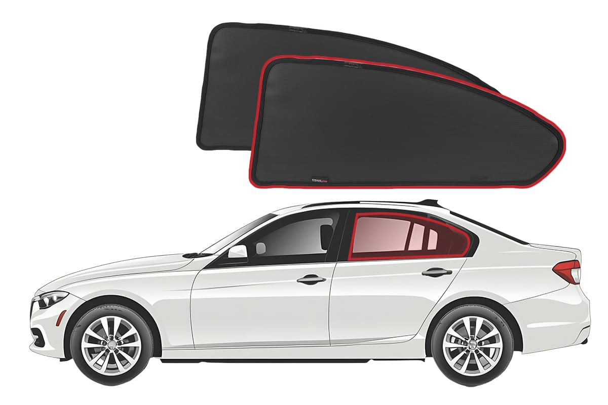 BMW 3 Series Sedan 6th Generation Car Rear Window Snap Shades (F30/F80 ...