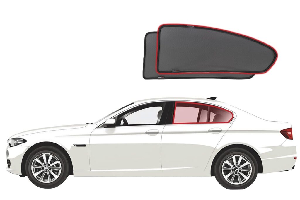BMW 5 Series Sedan 6th Generation Car Rear Window Snap Shades (F10 ...