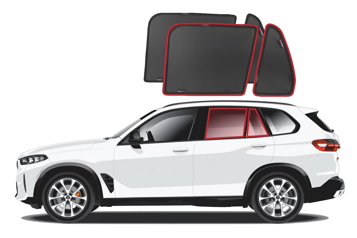 BMW X5 4th Generation Car Rear Window Snap Shades (G05/F95; 2019 ...