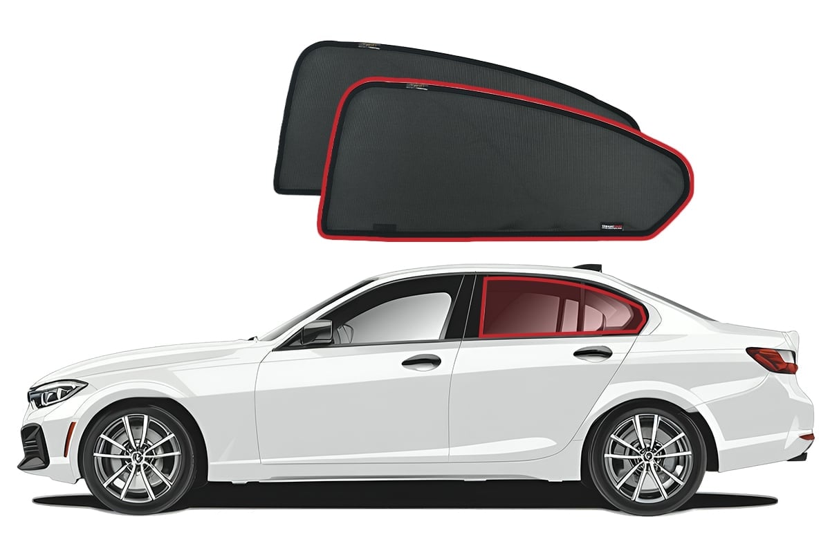 BMW 3 Series Sedan 7th Generation Car Rear Window Snap Shades (G20/G80 ...