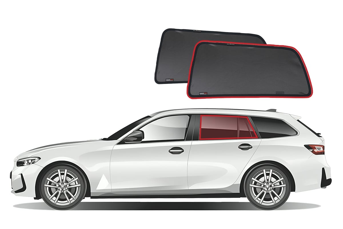 BMW 3 Series Wagon 7th Generation Car Rear Window Snap Shades (G21/G81 ...