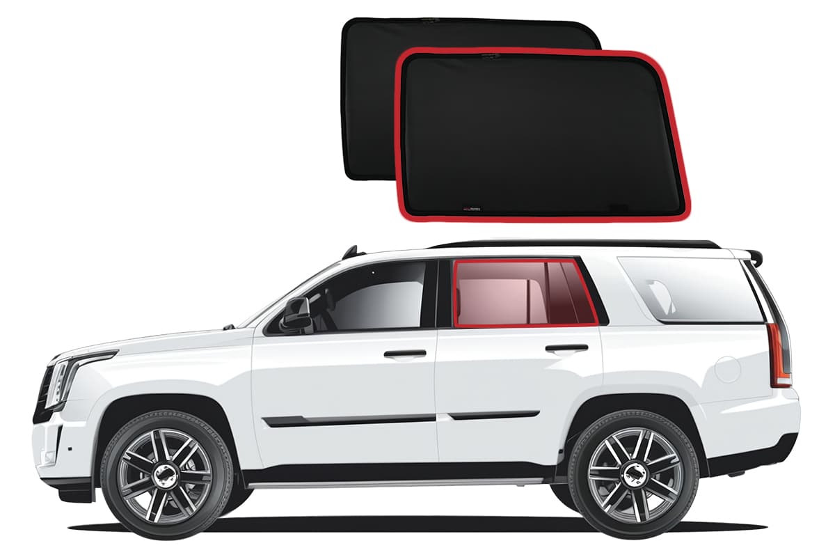 Cadillac Escalade 4th Generation Car Rear Window Snap Shades (GMT K2XL ...