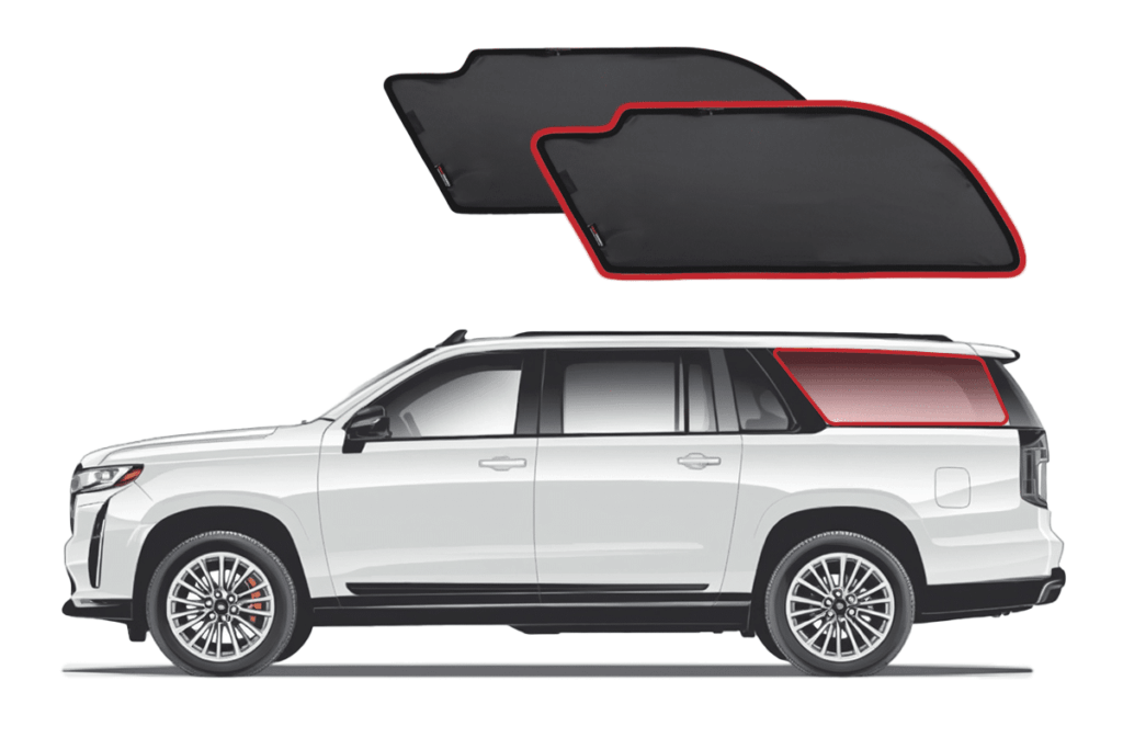 Cadillac Escalade ESV 5th Generation Port Window Snap Shades (2021 ...