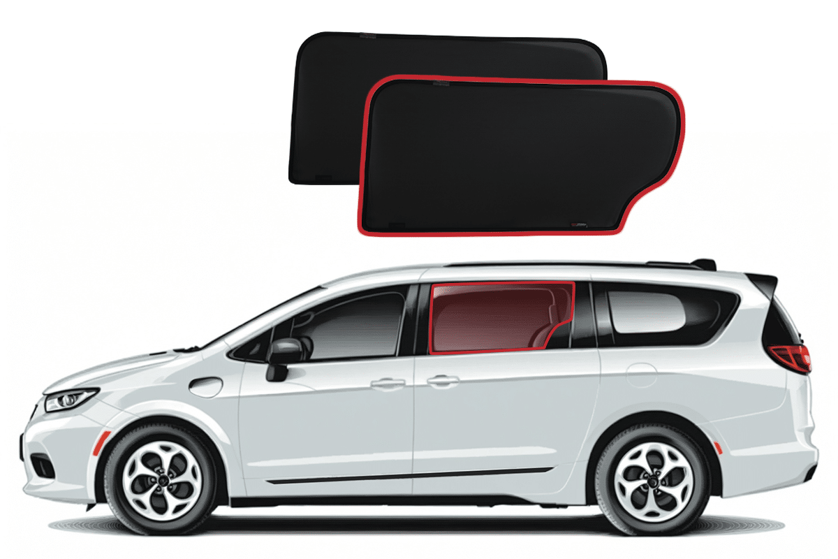 Chrysler Pacifica Car Rear Window Snap Shades (2017-Present) - Roof ...
