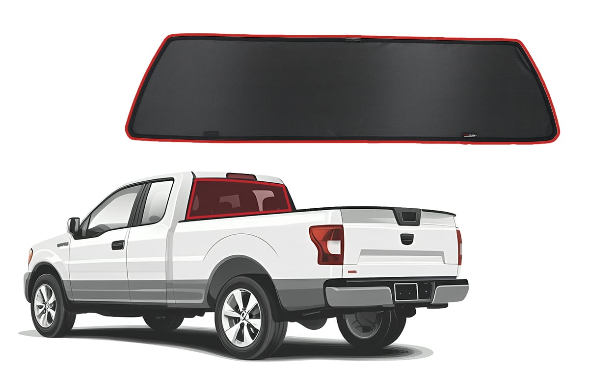 Ford F-Series 13th/14th Generation Crew Cab Pickup Rear Windscreen Snap ...
