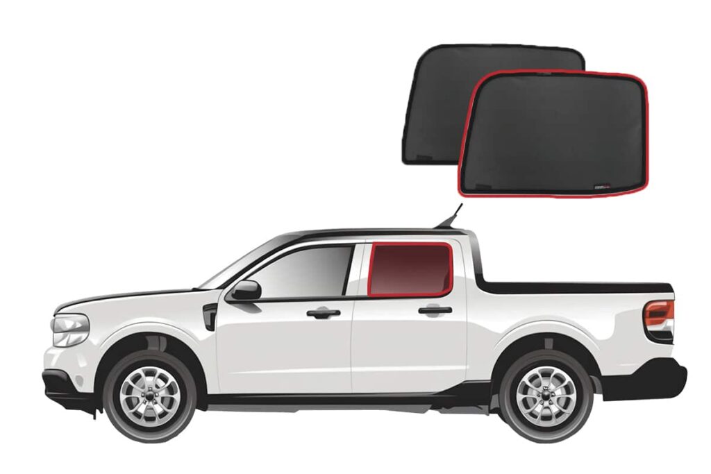 Ford Maverick Car Rear Window Snap Shades (P758; 2022-Present) - Roof ...
