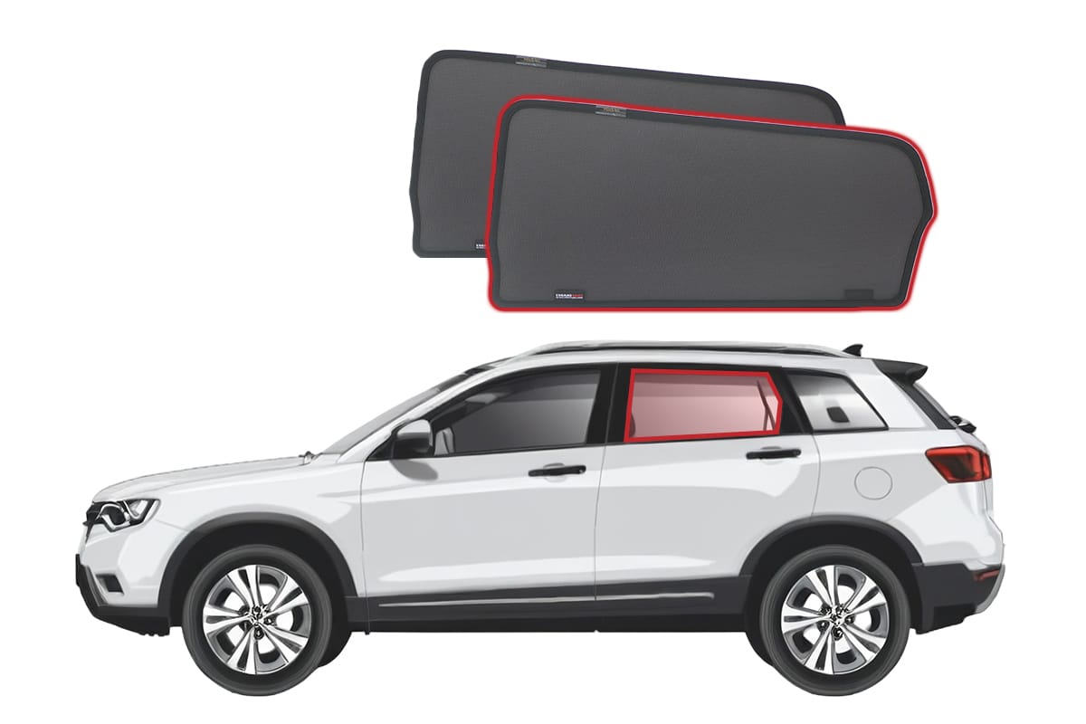 GWM Haval H6 Coupe 1st Generation Car Rear Window Snap Shades (2015 ...