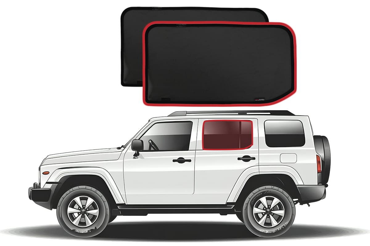 GWM Tank 300 Car Rear Window Snap Shades (2020-Present) - Roof Rack World
