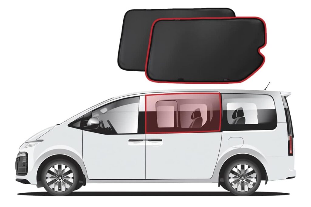 Hyundai Staria Car Rear Window Snap Shades (Without Built-in Snap ...