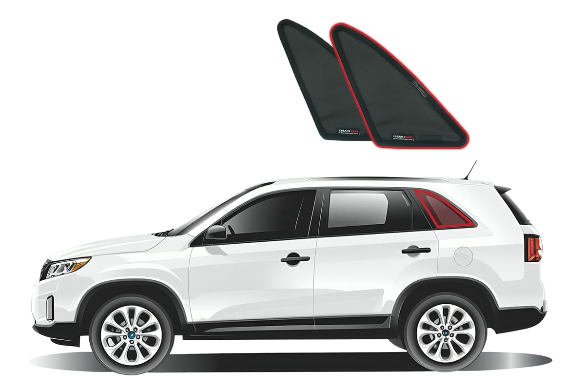 KIA Sorento 2nd Generation Port Window Snap Shades (XM; 2010-2015 ...