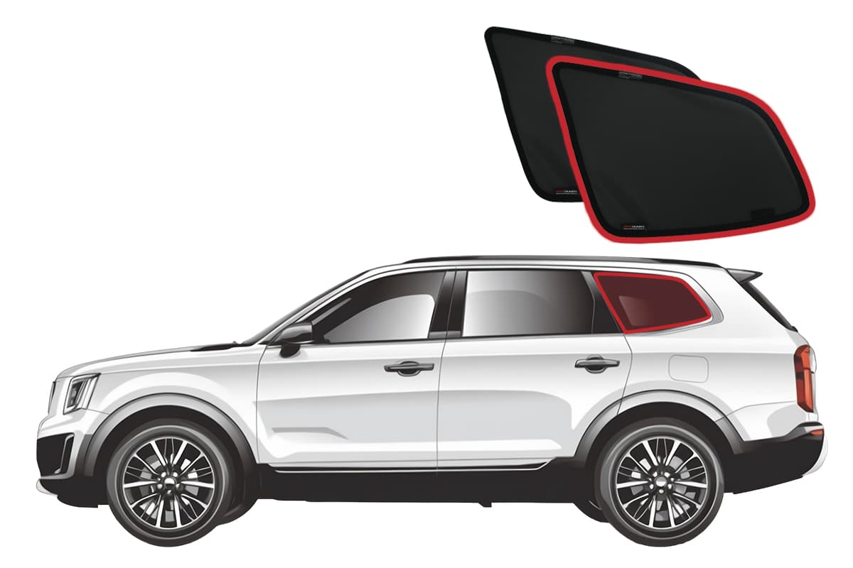 KIA Telluride Port Window Snap Shades (2019-Present) - Roof Rack World